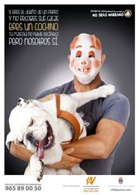 LA VILA.- “Recoge los excrementos de tu perro. No seas marrano”, lema ...